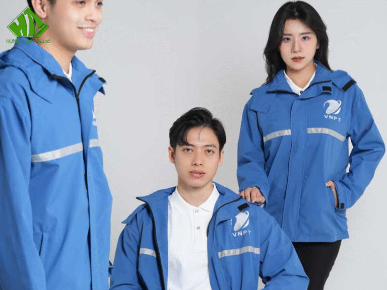 Áo khoác dù đồng phục màu xanh navy cho nhân viên văn phòng – Form ...